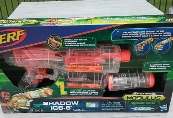 Nerf | Toys | Nerf Modulus Shadow Ics6 Blaster Orange And Clear | Poshmark